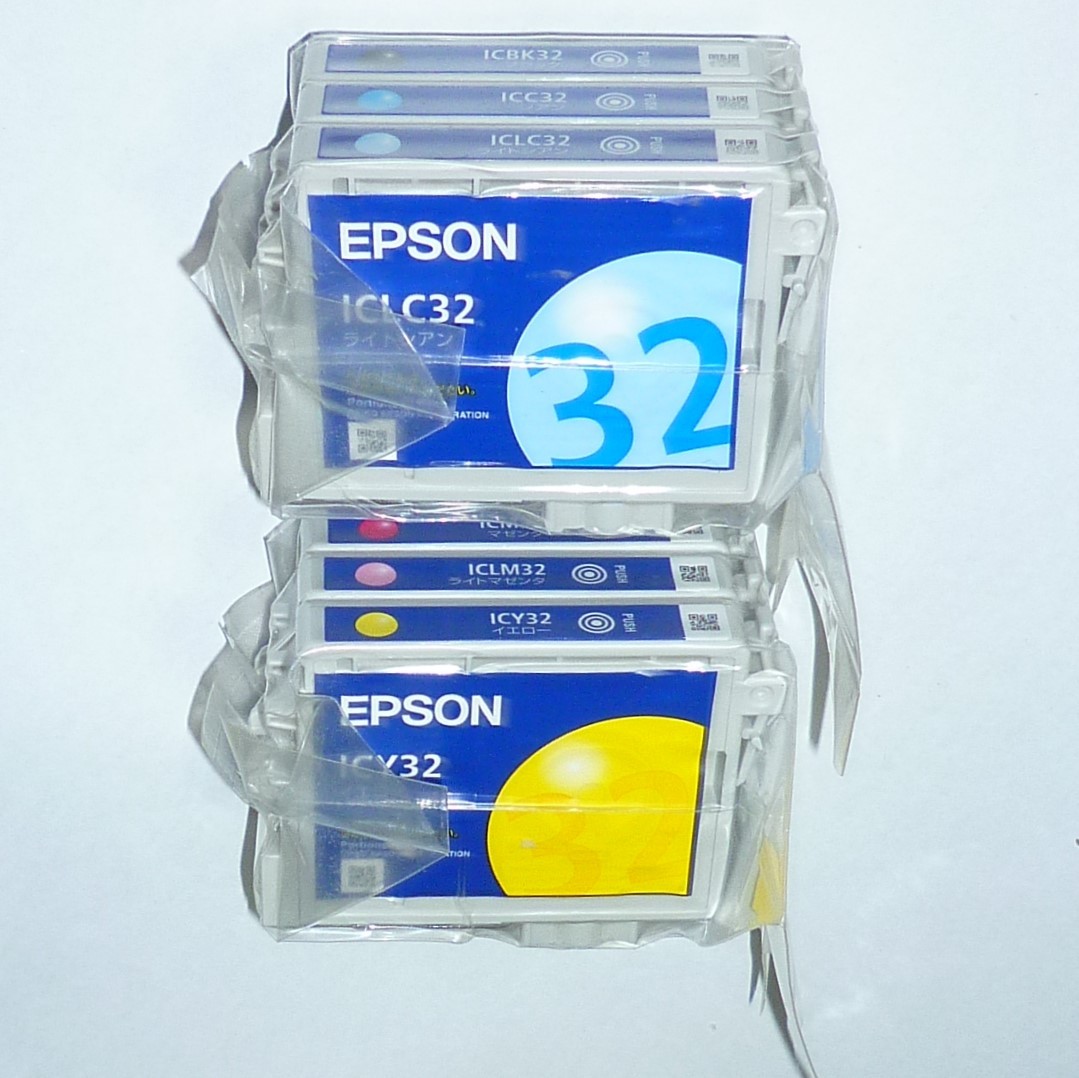 エプソン 純正インク カートリッジ 32 番 6色セット ブラック含む ② 検索 EPSON ICBK32 ICY32 ICC32 ICM32 ICLC32 ICLM32(エプソン)｜売買され ...