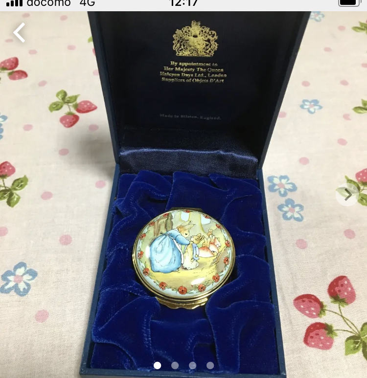 稀少レアピーターラビットハルシオンデイズエナメルケース 稀少レアピーターラビットハルシオンデイズエナメルケース