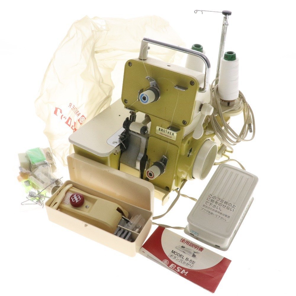 Yahoo!オークション - brother ブラザー ロックミシン TE4-B520 ミシン...