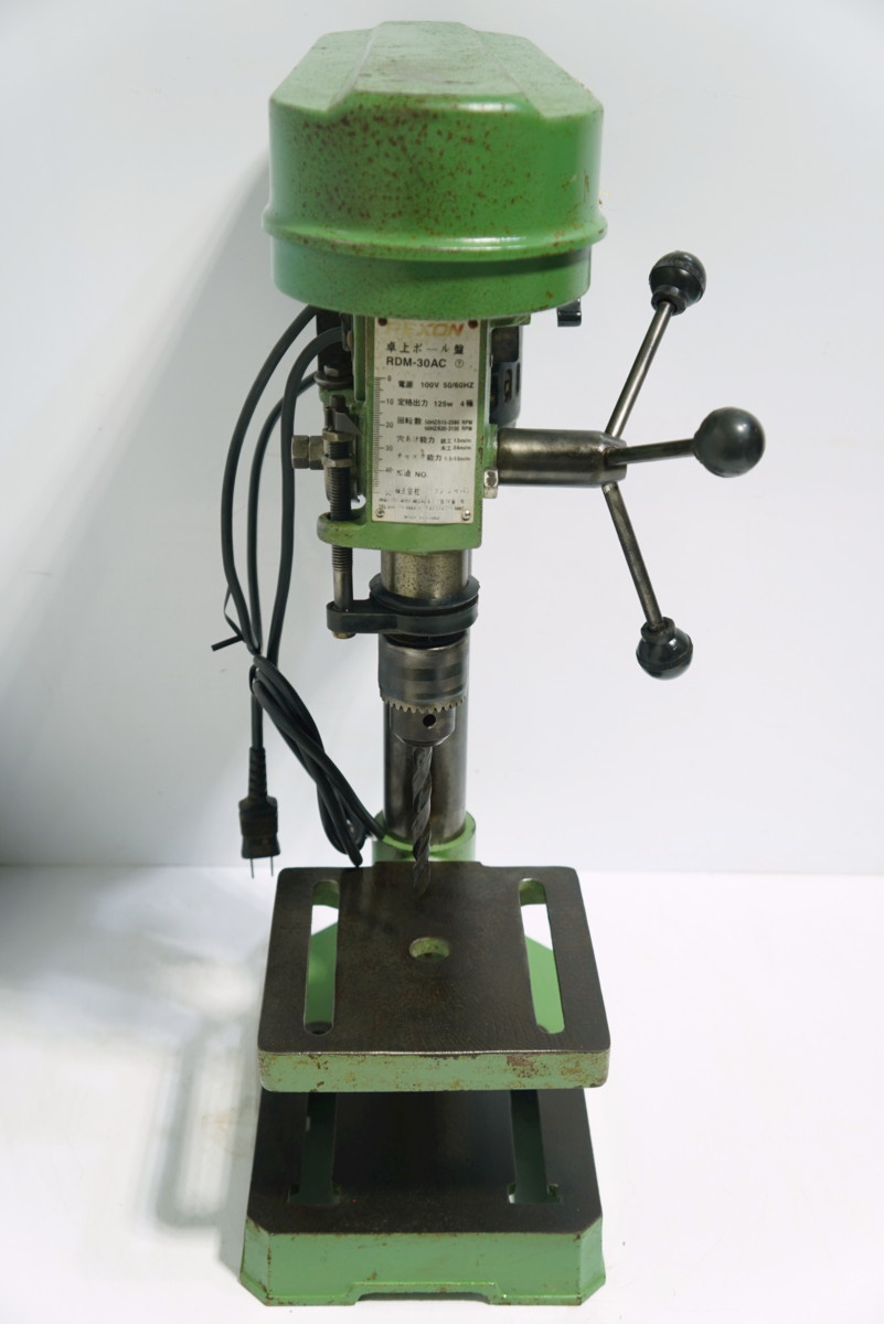 Yahoo!オークション - 140 REXON レクソン 卓上ボール盤 RDM-30AC 3M-2...