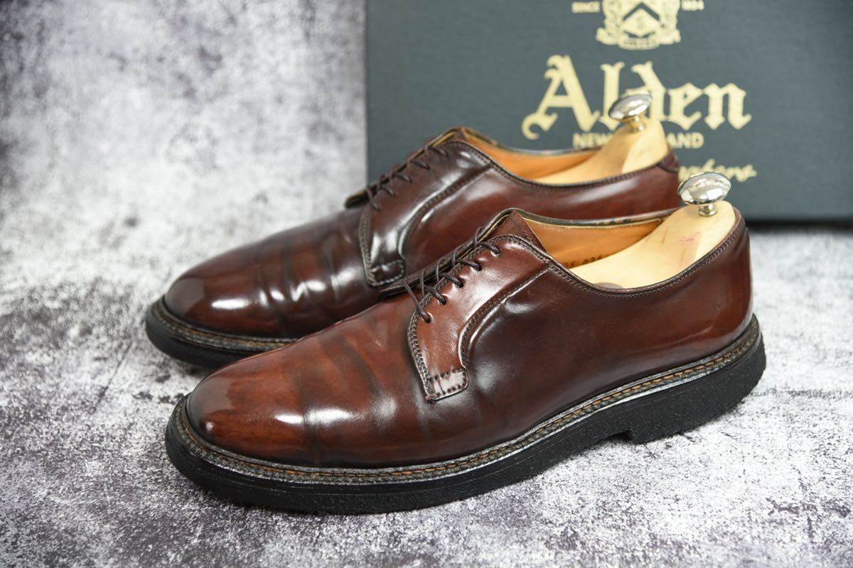 Yahoo!オークション - Alden コードバン #990 8D(26cm相当) バーガンデ...