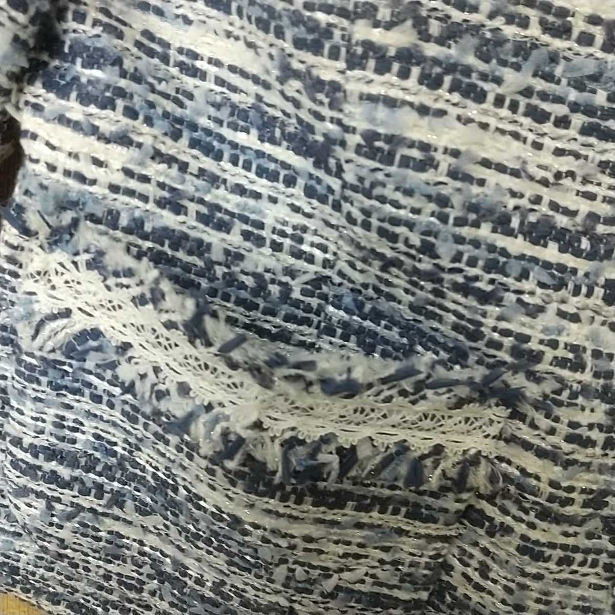 Yahoo!オークション - 75 美品 アナイ ANAYI 1B ノーカラー ツイード ...