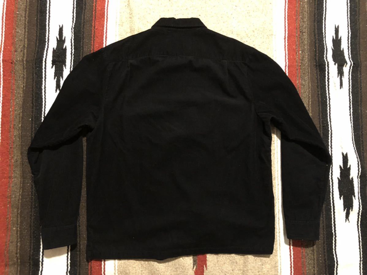 Yahoo!オークション - Supreme corduroy shirt 19AW M ブラック シュプ...