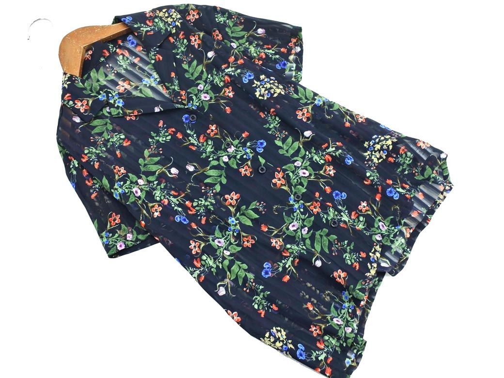 Yahoo!オークション - ネコポスOK EMODA エモダ 花柄 半袖 ブラウス シ...