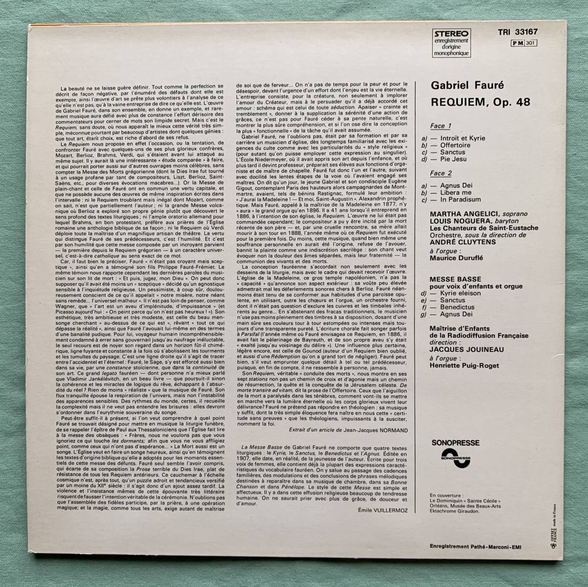 Yahoo!オークション - 仏.Pathe.Trianon (mono) 盤 (1LP) フォーレ・レ...