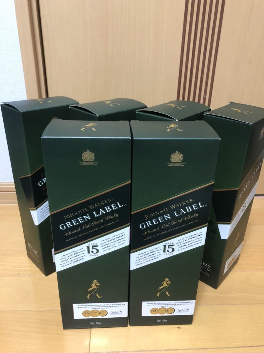Yahoo!オークション - 【未開封】ジョニーウォーカー グリーンラベル15...