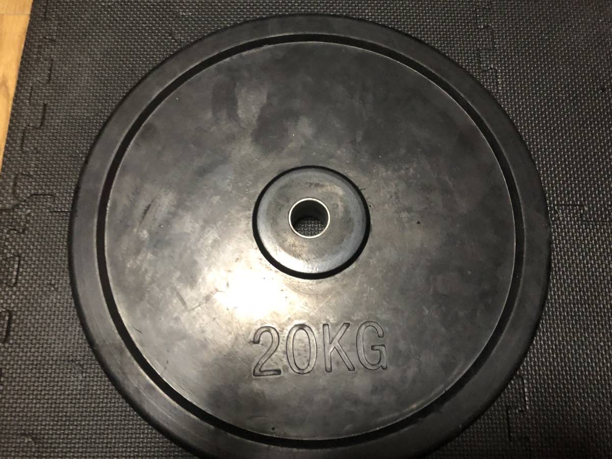 Yahoo!オークション - 中古 バーベルプレート 20kg 穴径28mm