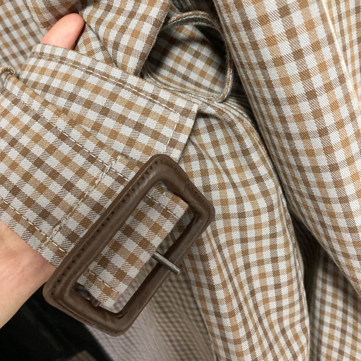 UNIQLO ユニクロ ブロックテックチェックコート ブラウン UNIQLO ユニクロ ブロックテックチェックコート ブラウン