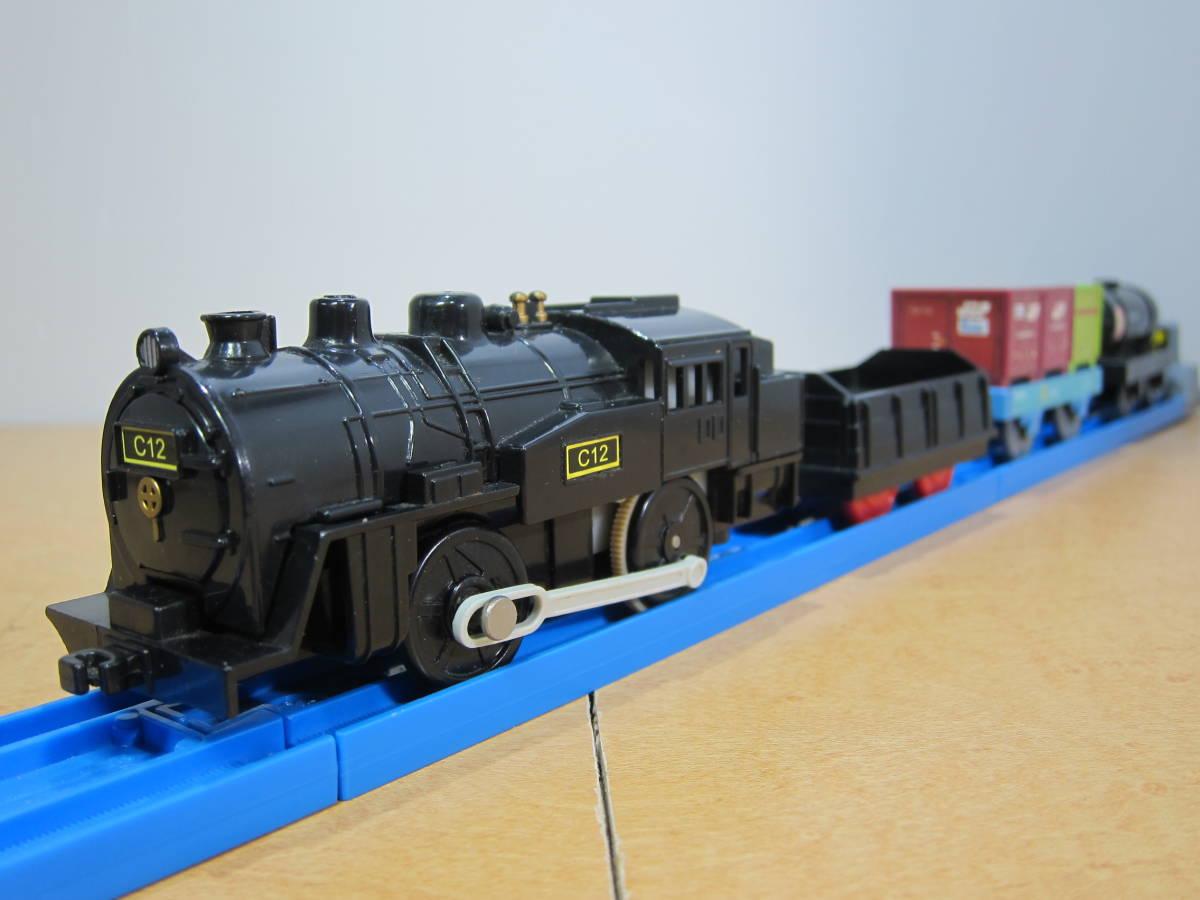 Yahoo!オークション - プラレール SL・C12+貨車 4両編成 中古品