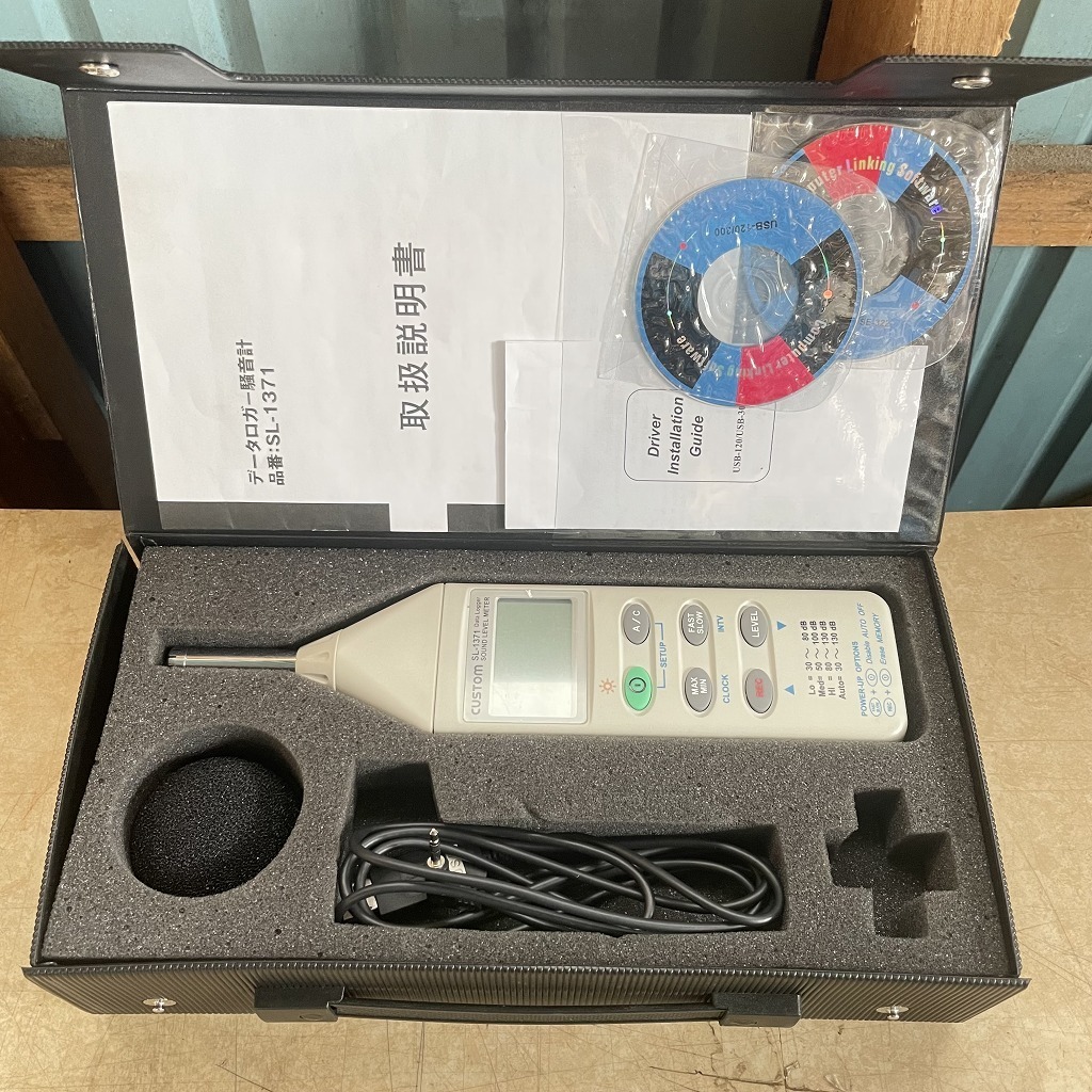 Yahoo!オークション - CUSTOM カスタム データロガー騒音計 SL-1371 中...