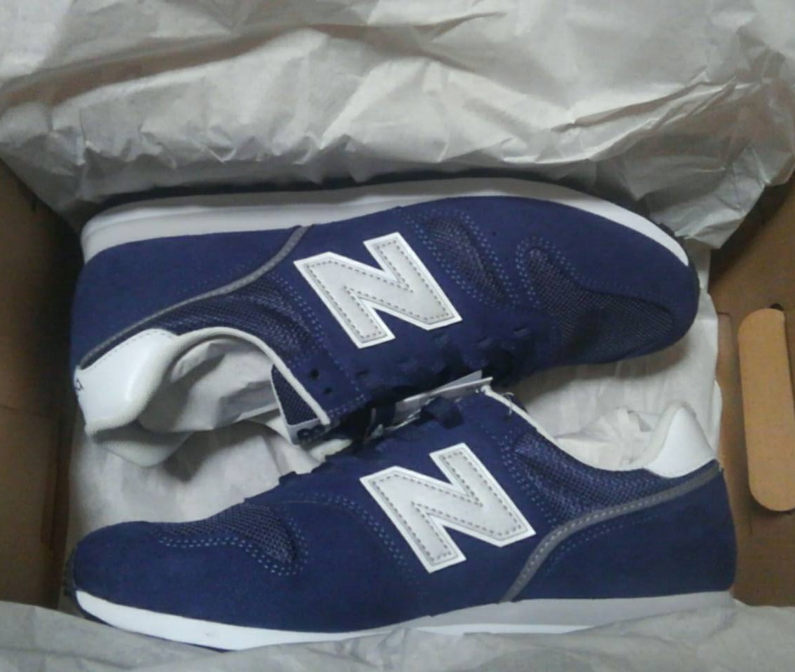 Yahoo!オークション - ニューバランス NB ML373 KN2 27cm ネイビー 新...