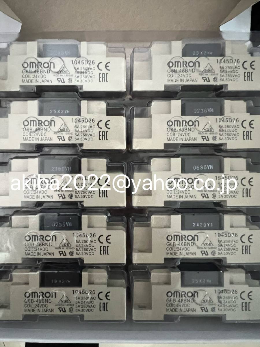 Omron オムロン G6b 48bnd 表面接続ソケット 24vdc 10個セット 6ヶ月保証 その他 |売買されたオークション情報