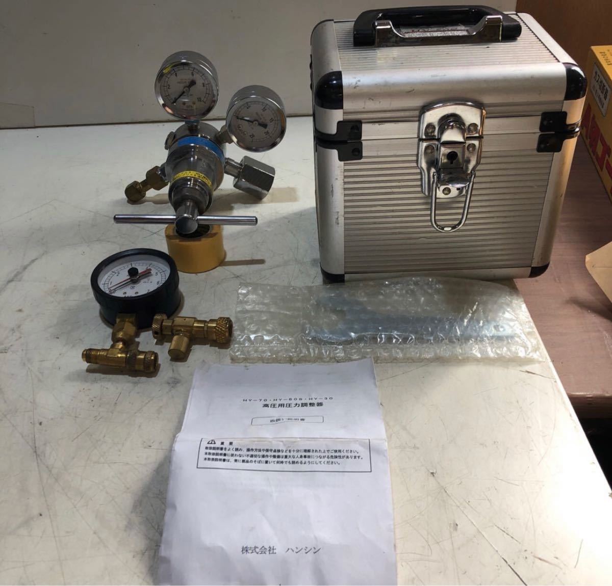 Yahoo!オークション - A # ハンシン 窒素ガス高圧調整器 チッソブロー ...