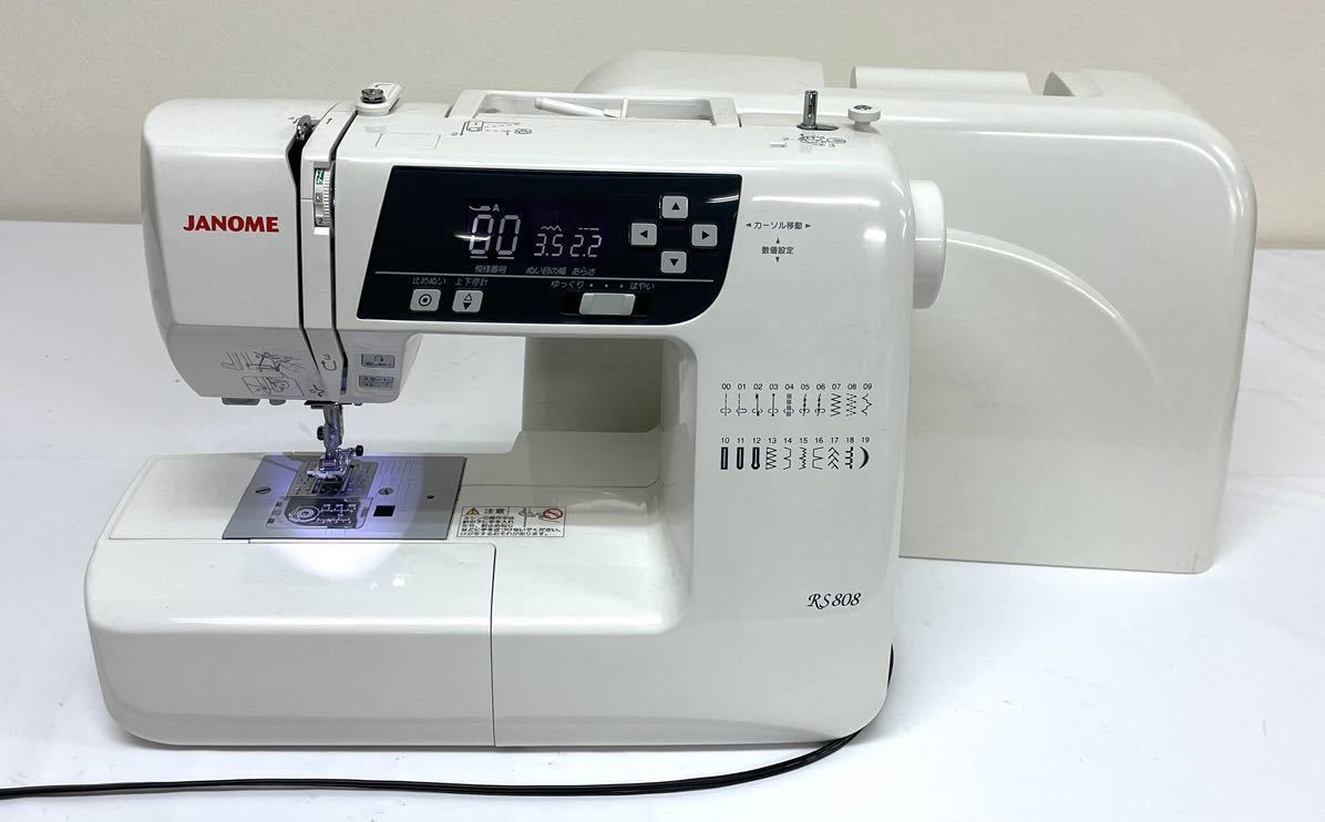 Yahoo!オークション - JANOME ジャノメ RS808 ミシン 裁縫 コンピュー...