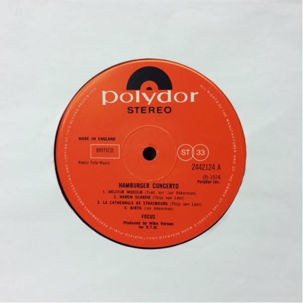 Yahoo!オークション - PROG/FOCUS/ HAMBURGER CONCERTO (LP) UK ORIGIN...