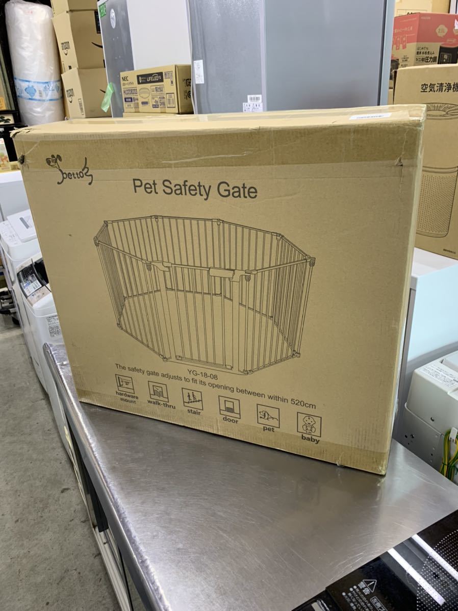 Yahoo!オークション - 新品 PETTOM ペットサークル ペットフェンス 折...