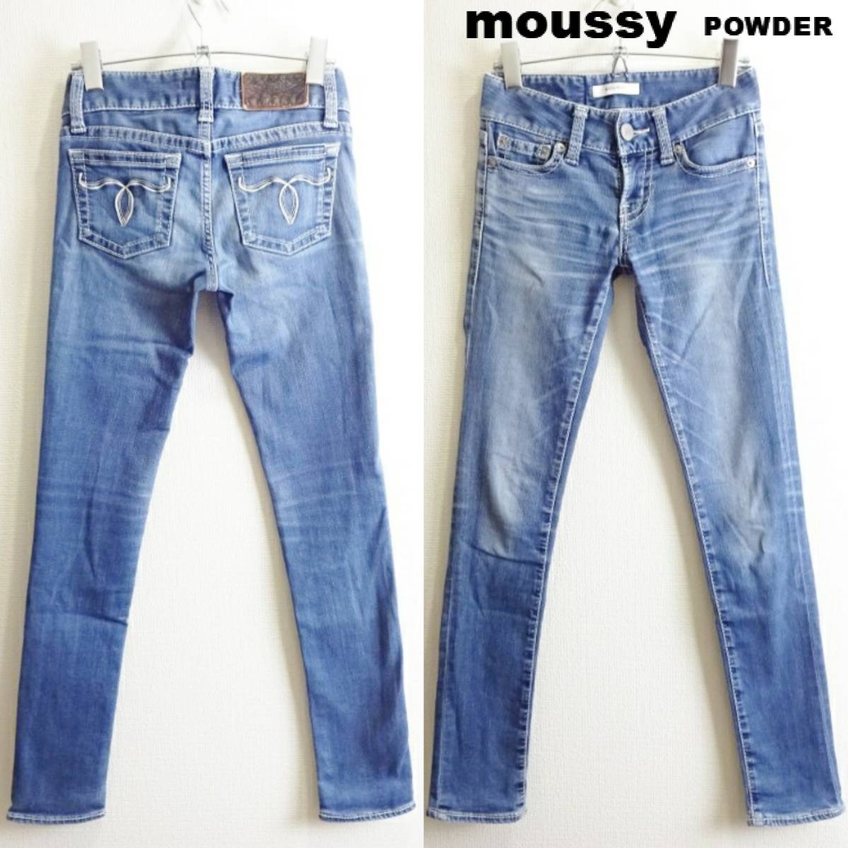 Yahoo!オークション - 即決 送料無 マウジー パウダースキニーデニム W...
