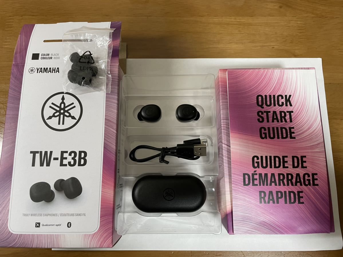 Yahoo!オークション - YAMAHA TW-E3B (BLACK) ワイヤレスイヤホン Blue...