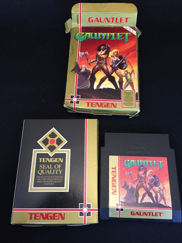 Yahoo!オークション - 3/27c.h 貴重 海外版 FC NES GAUNTLET ガントレ...