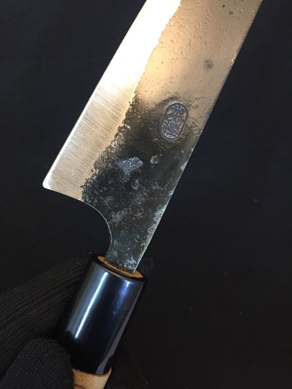 Yahoo!オークション - 3/27c.h2 貴重 本種子包丁 15cm 柳刃 鹿児島県指...