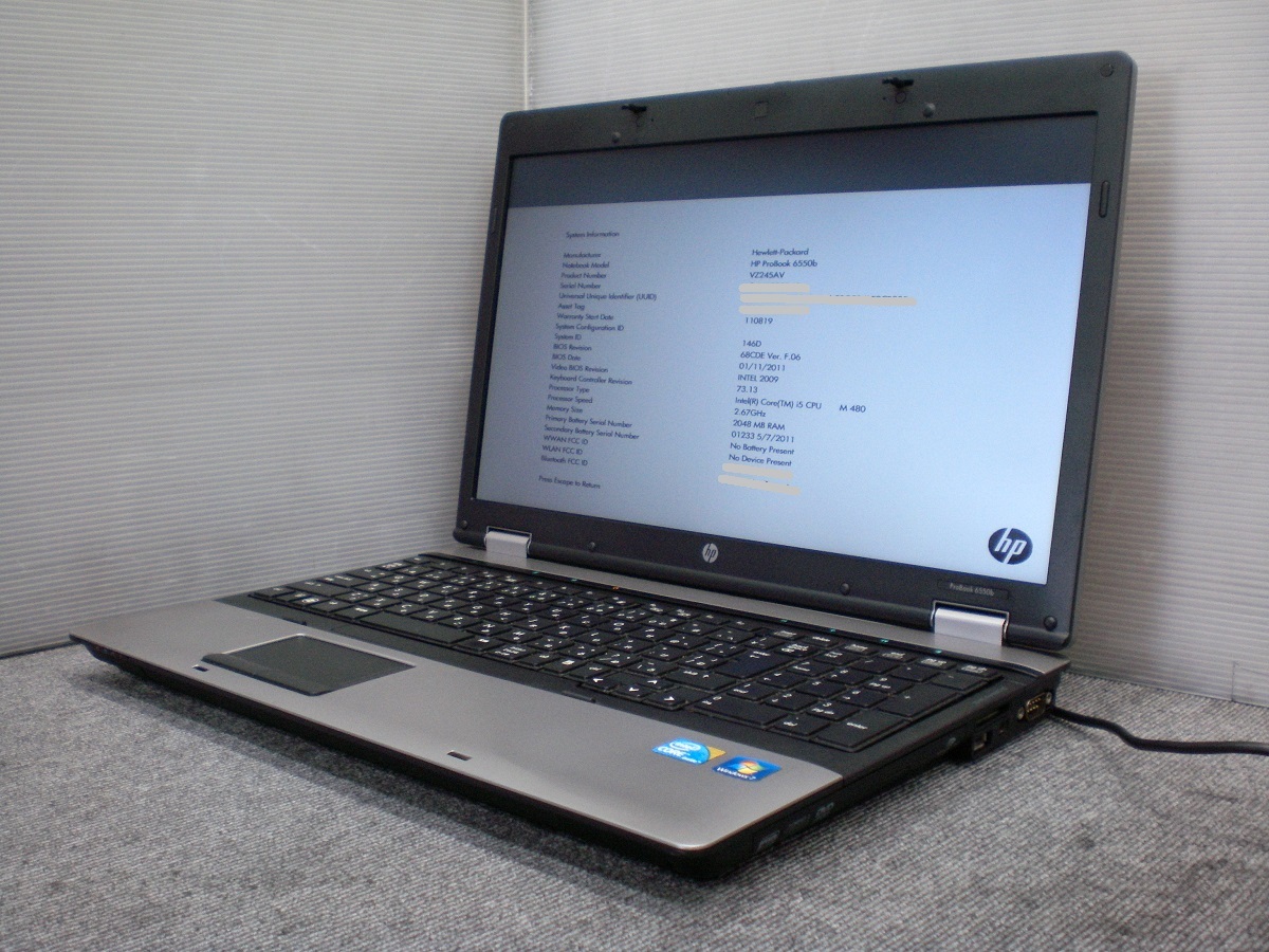 Yahoo!オークション - (M374)【ジャンク品】Corei5-M480 2.67GHz HP Pr...