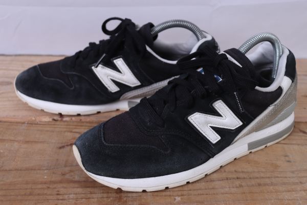 Yahoo!オークション - s39【996】ニューバランス US7 25.0cm/黒 ブラッ...