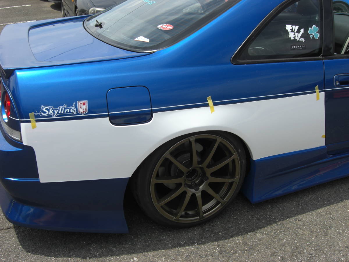 Yahoo!オークション - ECR33 R33 2DR スカイライン リア ワイドフェン...