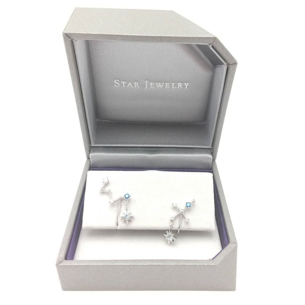 Yahoo!オークション - STAR JEWERLY イヤリング K10WG 1.8g 星座CONST...