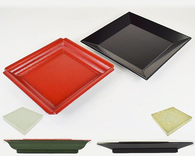 Yahoo!オークション - V749【泉美】漆芸 漆器 木製 菓子盆 2点 茶道具 ...