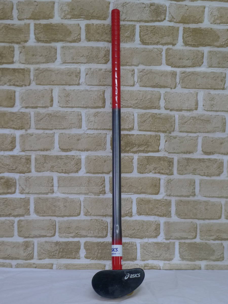 Yahoo!オークション - D1202 アシックス グラウンドゴルフクラブ 黒 赤...