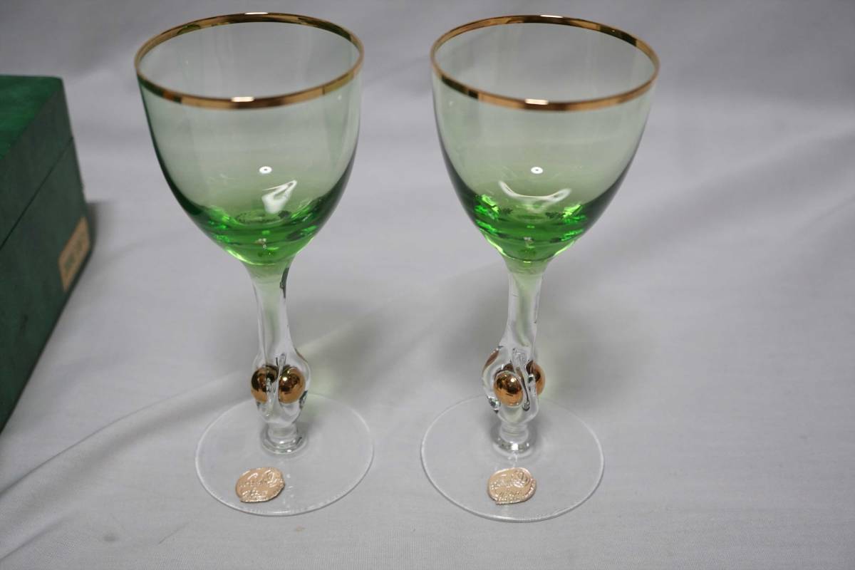 Yahoo!オークション - 【AB9】 ボヘミアグラス カリグラス ワイングラ...