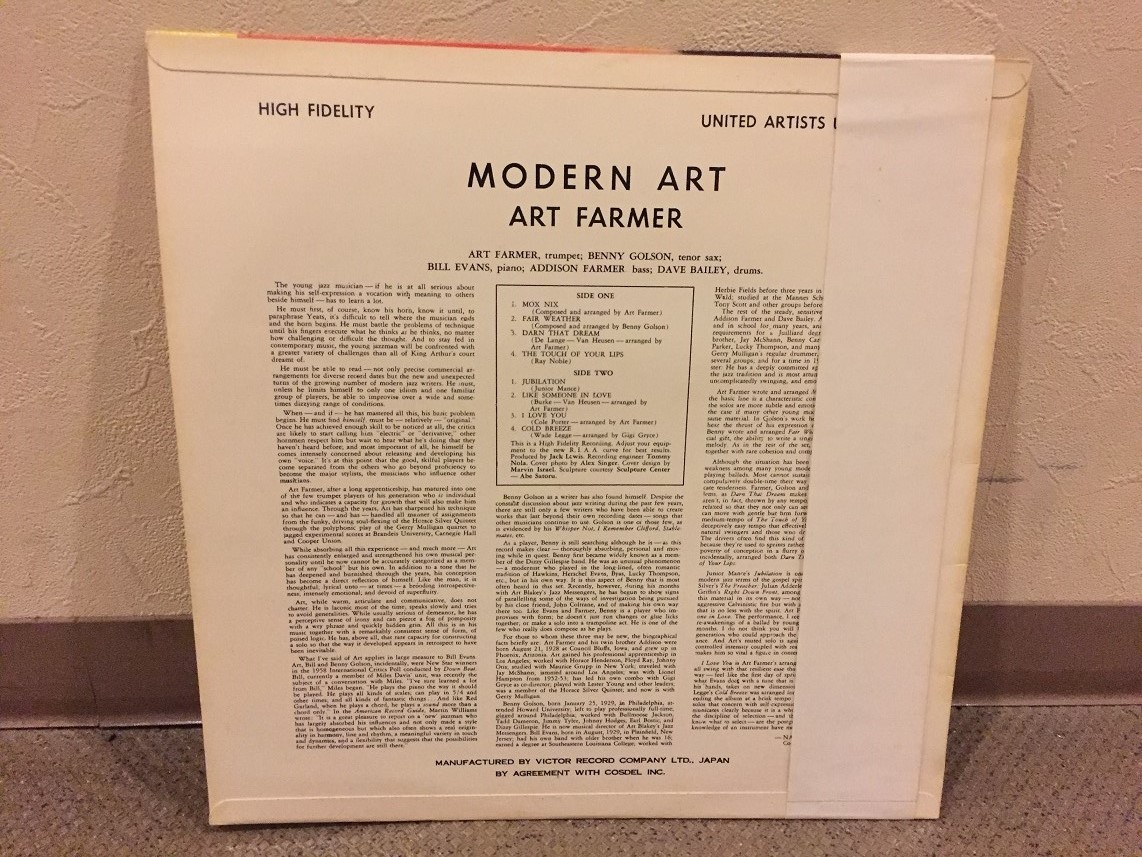 Yahoo!オークション - 国内初回 帯付きLP アート・ファーマー／モダン...