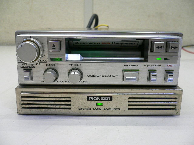 PIONEER／パイオニア ロンサムカーボーイ KP-313G/GM-4 カセットデッキ＆アンプ 旧車 ジャンク(テープデッキ)｜売買されたオークション情報、yahooの商品情報をアーカイブ ...