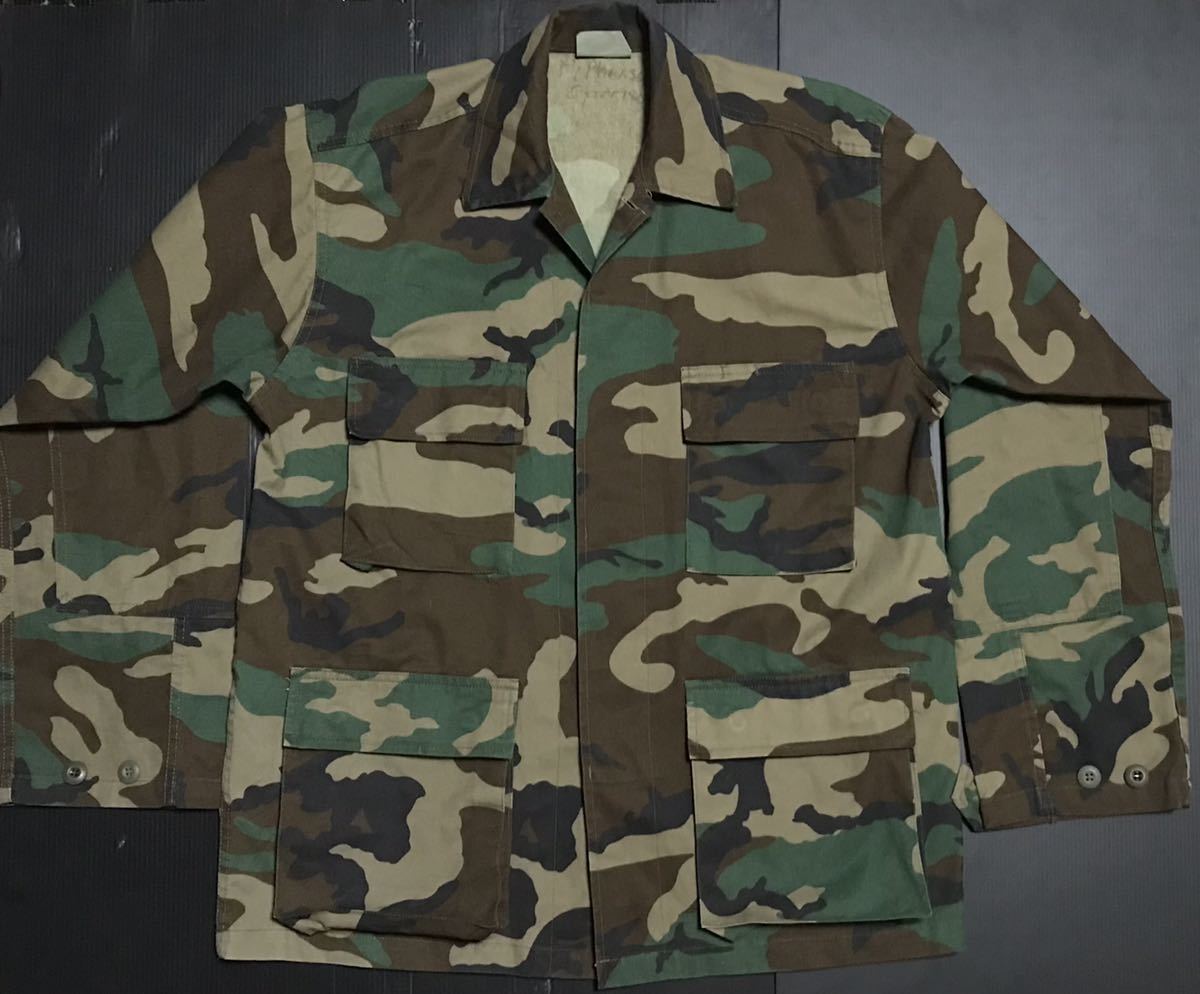 Yahoo!オークション - 即決 米軍 LE ウッドランド BDU ジャケット Sサ...