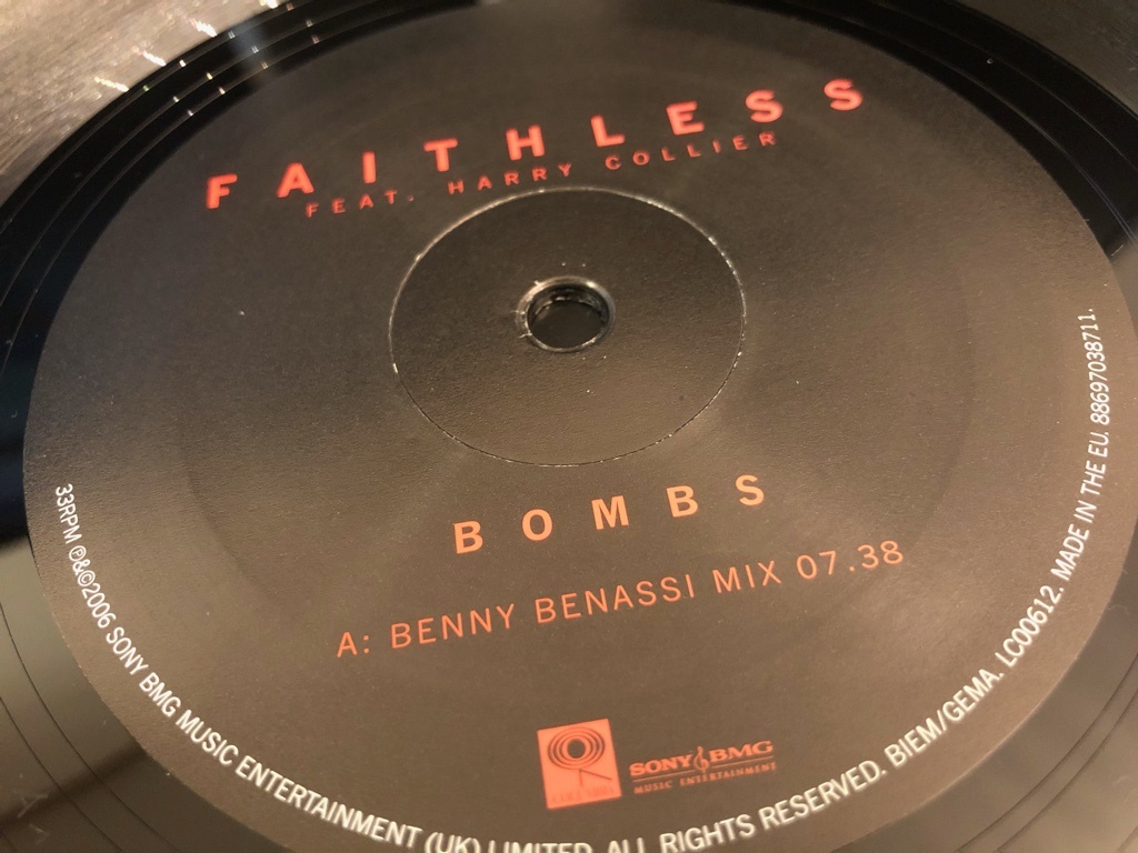 Yahoo!オークション - 12” Faithless Feat. Harry Collier / Bombs (B...