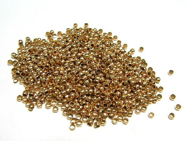 Yahoo!オークション - かしめ玉（つぶし玉）ピンクゴールド約2mm【1000...