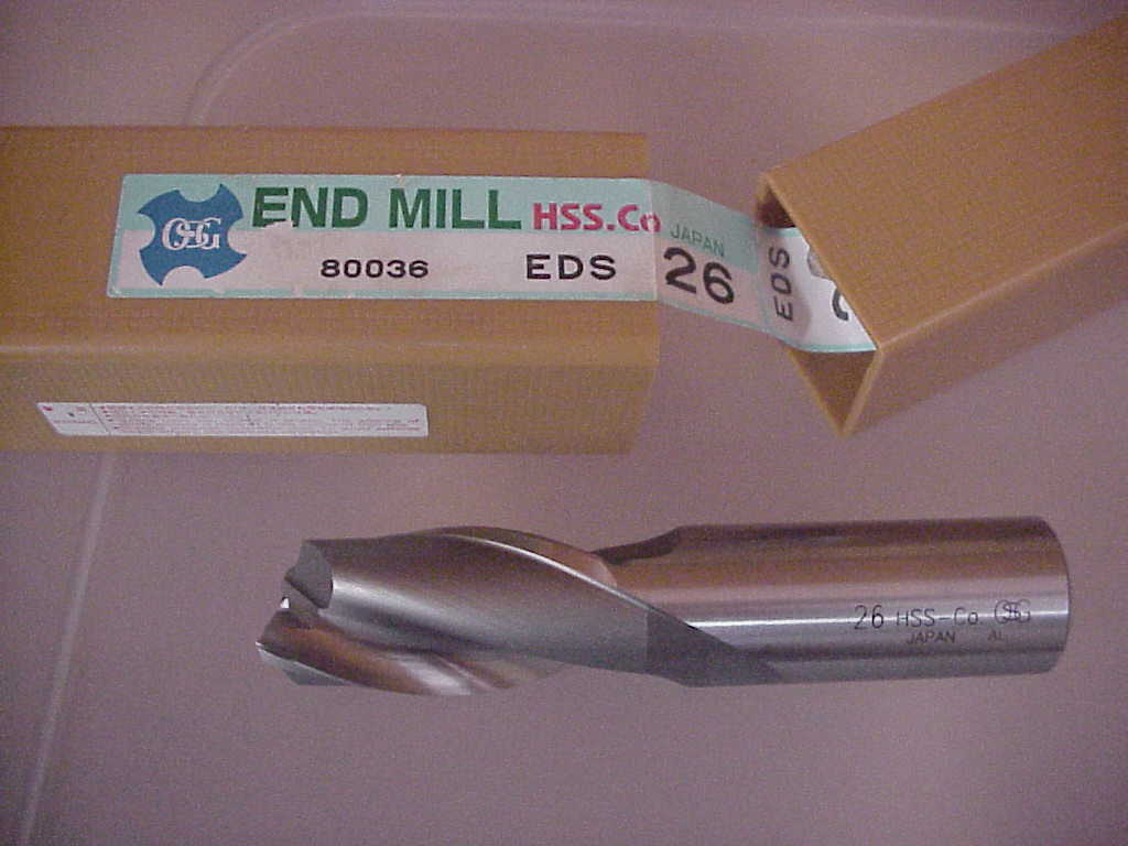 Yahoo!オークション - OSG ハイスエンドミル 2刃ショート 26 8...