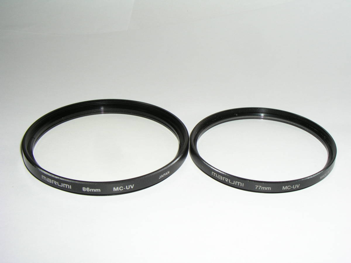 Yahoo!オークション - 2759 marumi 大口径フィルター 86mm MC-UV + 77m...