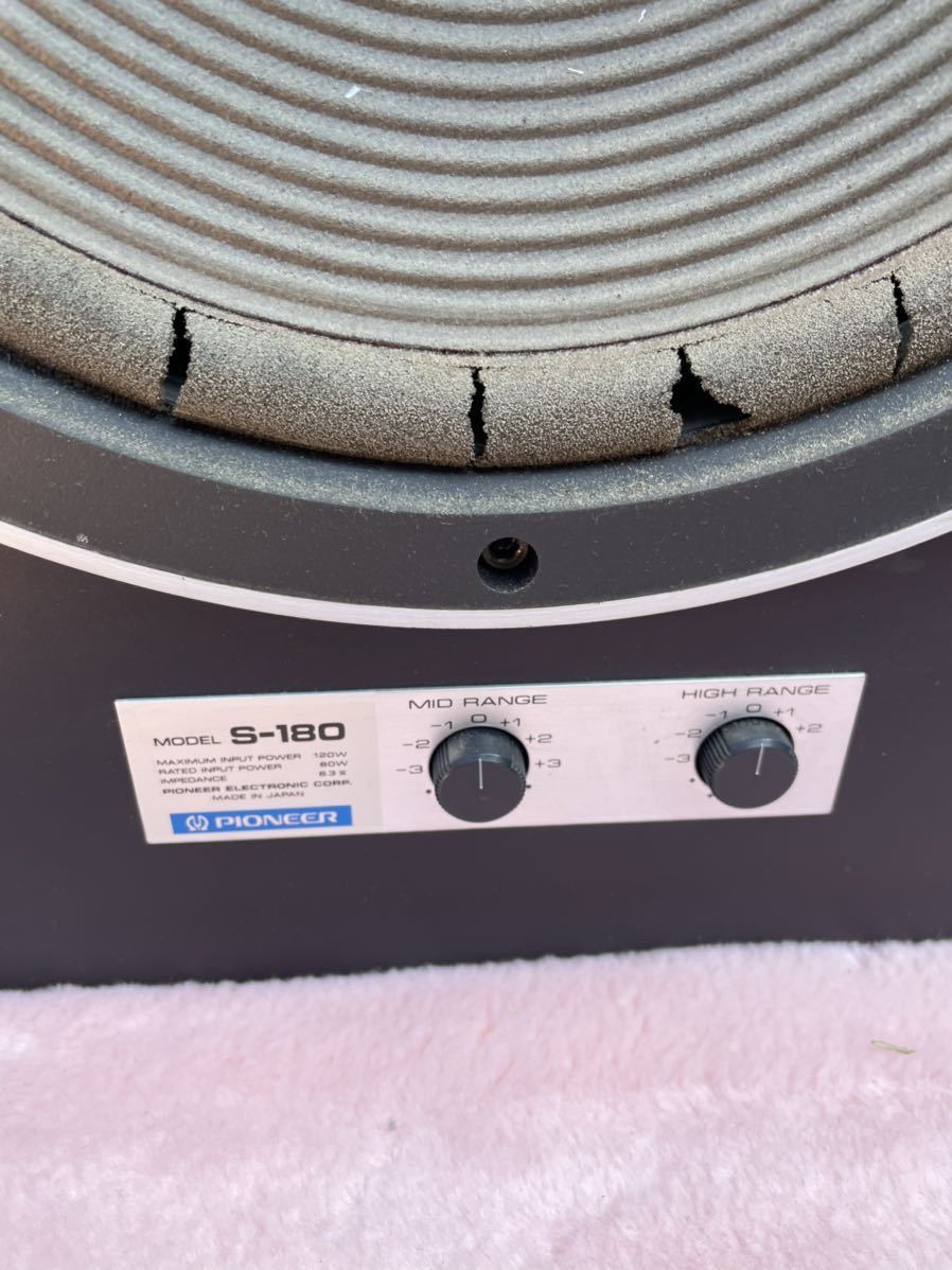 Yahoo!オークション - O511.10 PIONEER/パイオニア S-180 スピーカーペ...