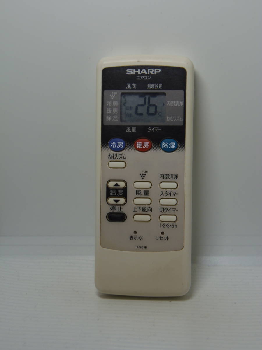 Yahoo!オークション - シャープエアコンリモコン A785JB 管理S1025