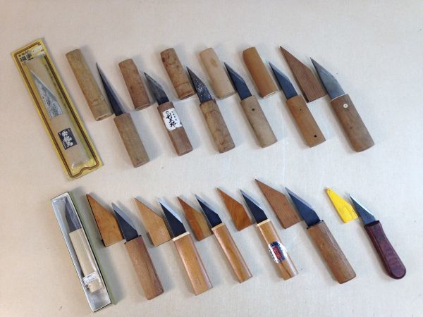 Yahoo!オークション - BS66 未使用品含む 切出小刀 14点まとめ 利五郎...