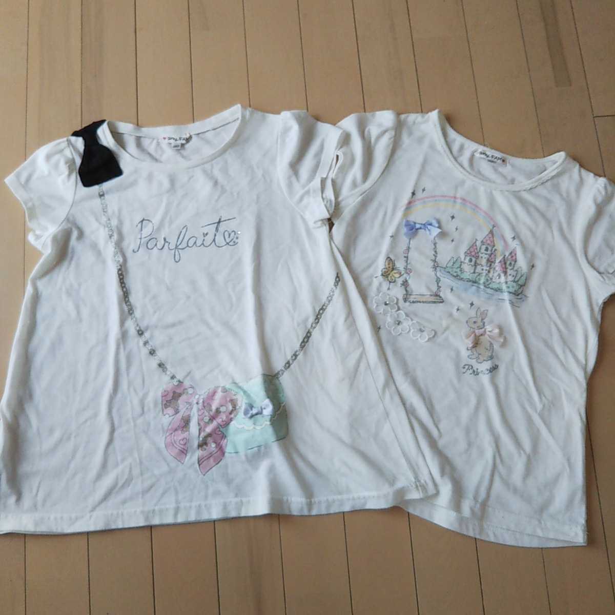 Yahoo!オークション - エニイファム anyfam Tシャツ2枚セット 140サイ...