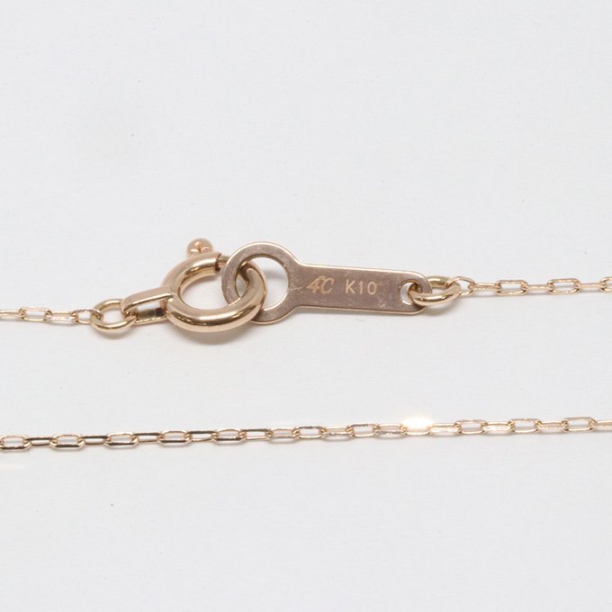 Yahoo!オークション - 4℃ K10ピンクゴールド ジルコニア ネックレス 1...