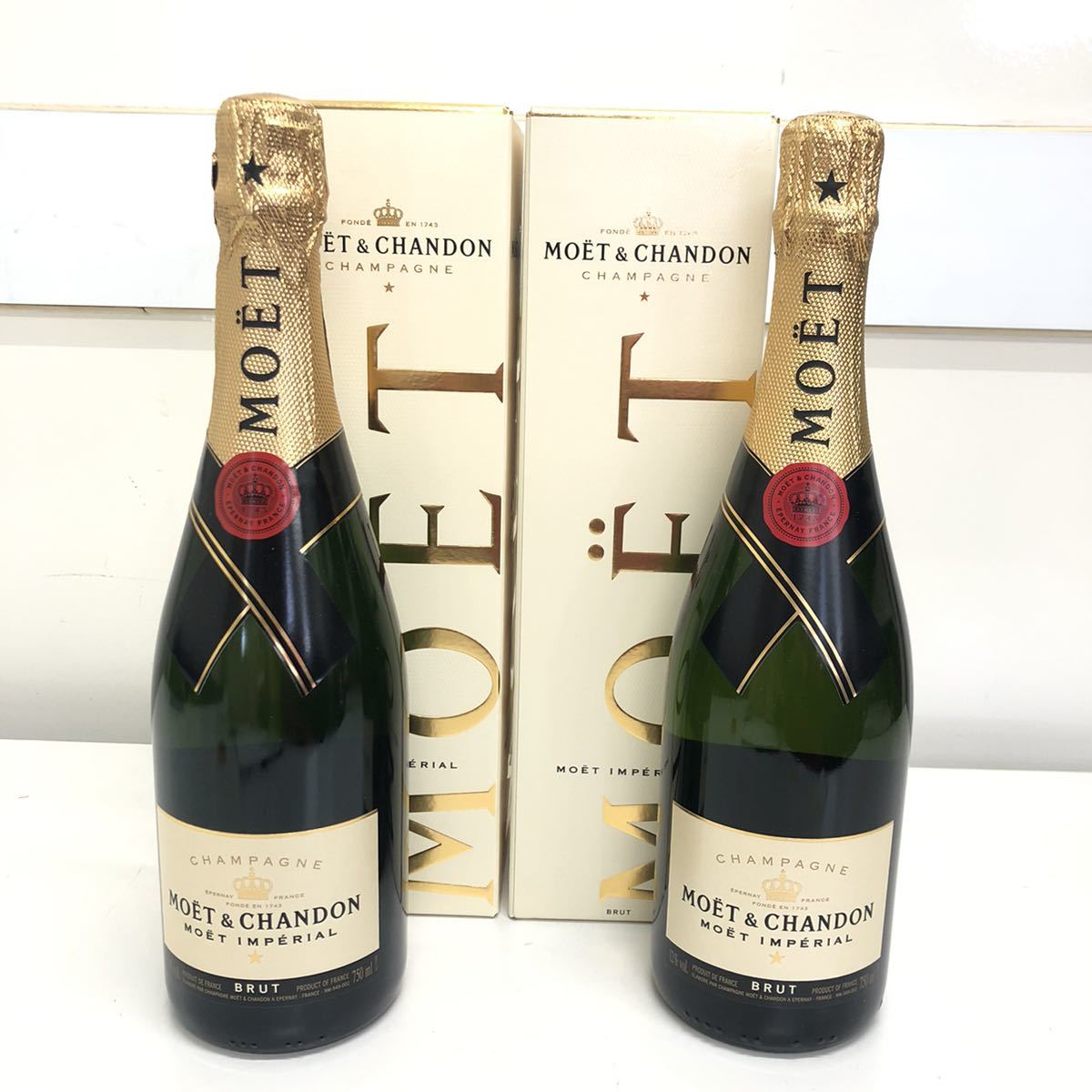 Yahoo!オークション - M#K09 箱付き 未開栓 MOET&CHANDON 白 モエ・エ...