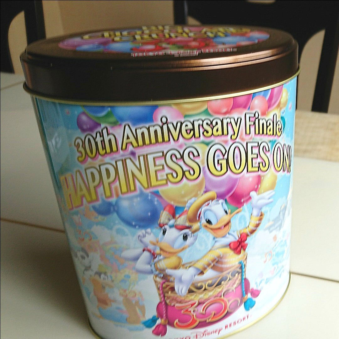 30周年の記念缶 お菓子が入っていた缶 東京ディズニーリゾート 30周年の記念缶 お菓子が入っていた缶 東京ディズニーリゾート