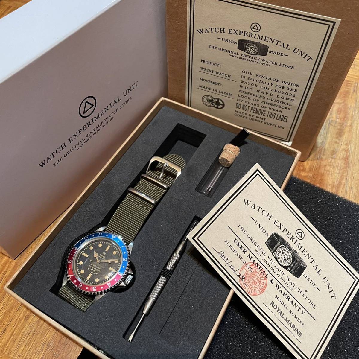 WMT WATCHES Royal marine ペプシベゼル エイジド ロイヤル WMT WATCHES Royal marine ペプシベゼル エイジド ロイヤル