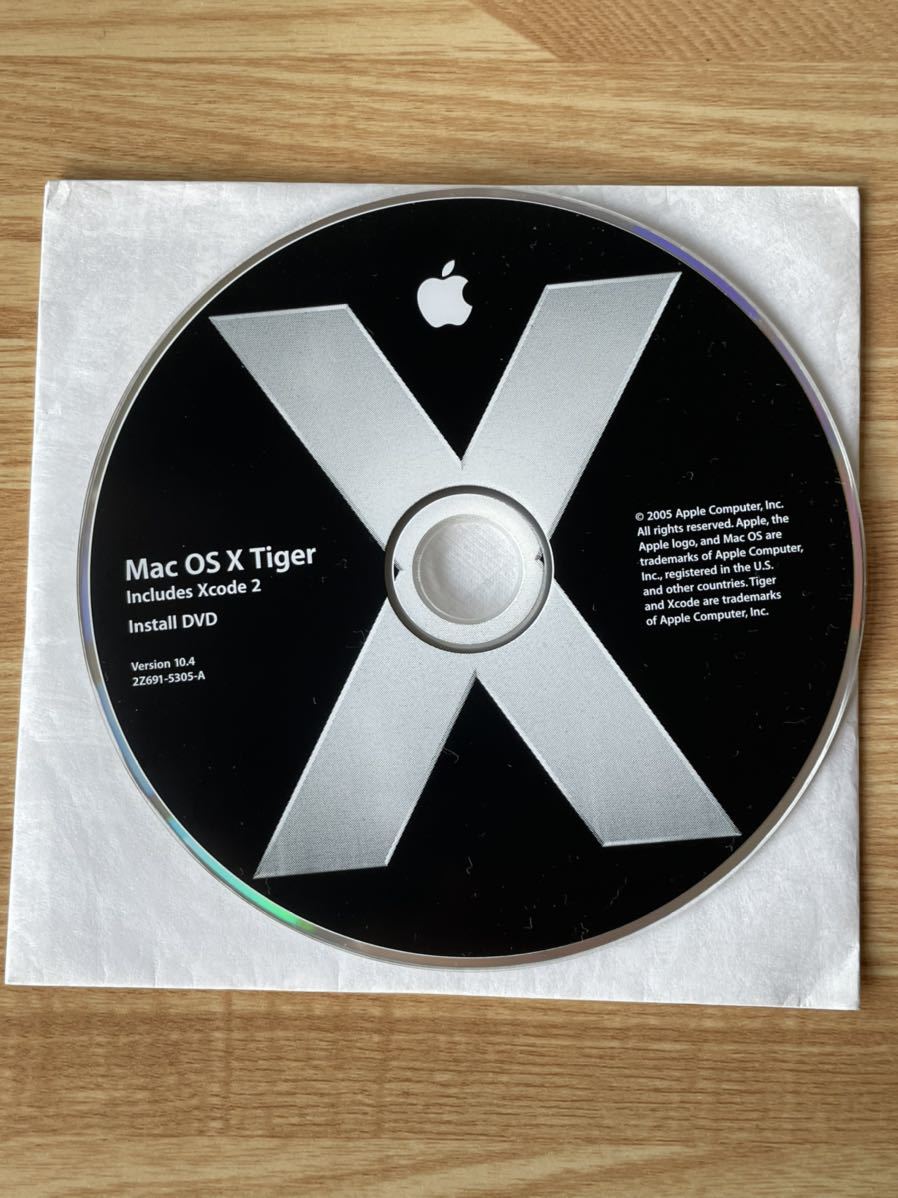 Yahoo!オークション - Apple Mac OS X 10.4 Tiger XCode 2含む 中古