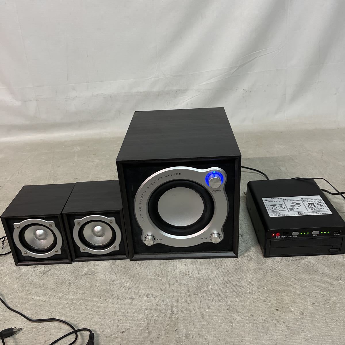 Yahoo!オークション - 【ジャンク品】2.1chスピーカーシステム 430G