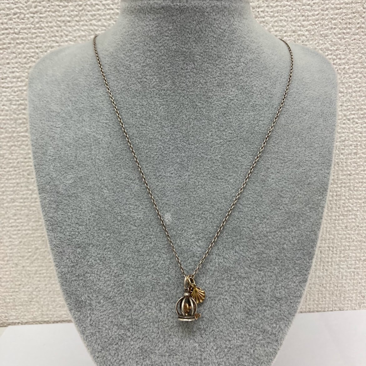 Yahoo!オークション - agete アガット K10×SV ネックレス 鍵