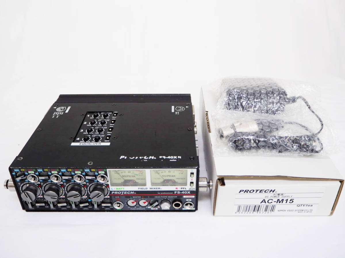 PROTECH☆プロテック 4chフィールドミキサー FS-40X 業務用音声 PROTECH☆プロテック 4chフィールドミキサー FS-40X 業務用音声